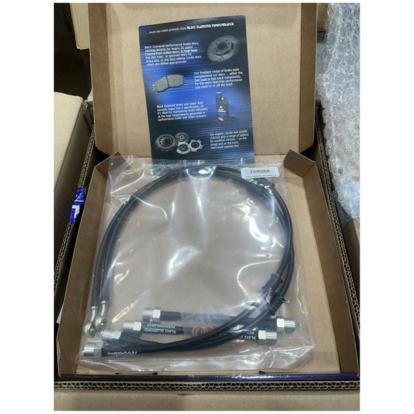 braided brake hose kit by black diamond to suit Megane 3 RS – Auto Paris